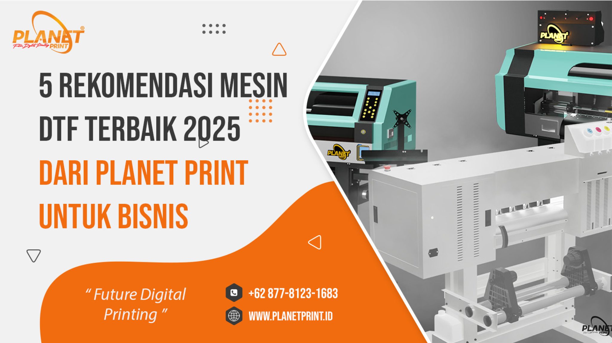5 Rekomendasi Mesin DTF Terbaik 2025 dari Planet Print - Planet Print